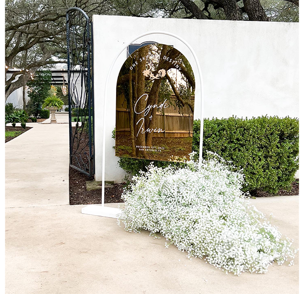 Archie Sign Stand – Backstroy Backdrops – Event Design & Specialty Rentals